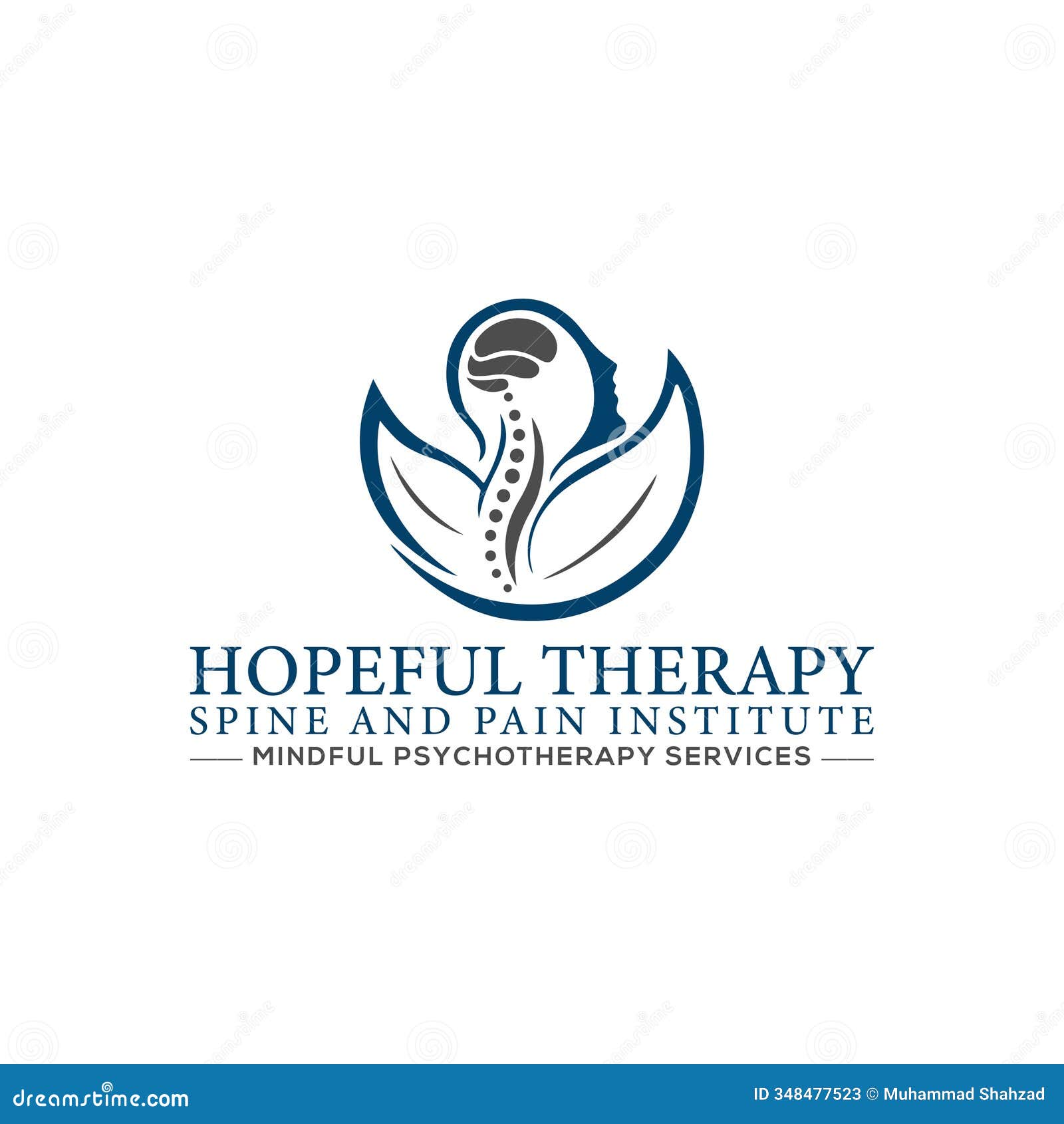Create a Logo for Spine and Mind Pain Center in Vector Stock Vector ...