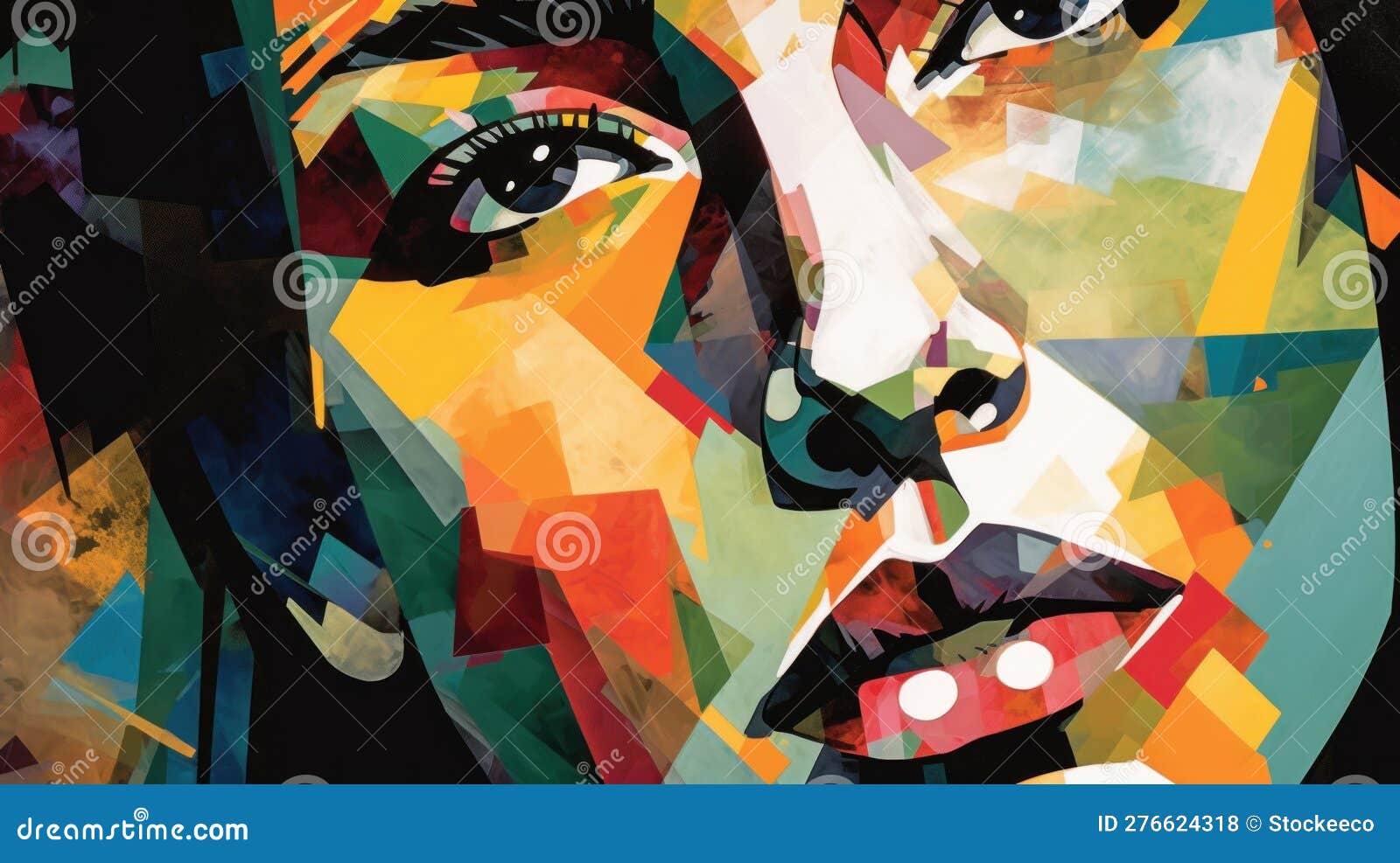 Create Neo-expressionism Portrait with Suprematism Style Stock ...