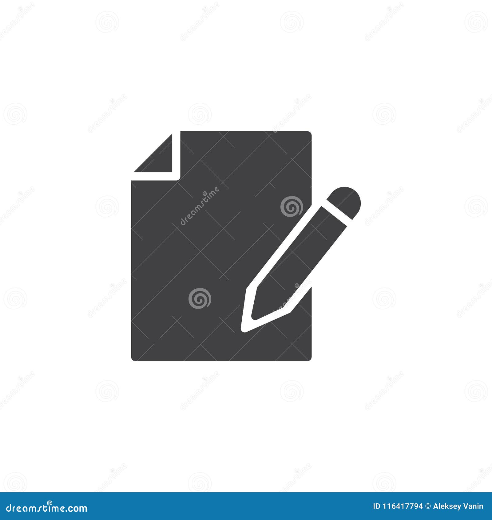 Create a New Document Vector Icon Stock Vector - Illustration of pixel ...