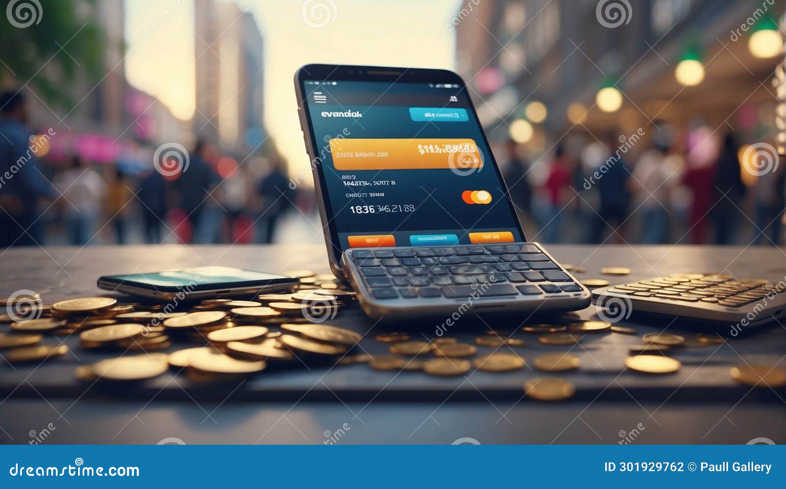 Banking Content Online and Mobile Payment Methods Stock Illustration ...