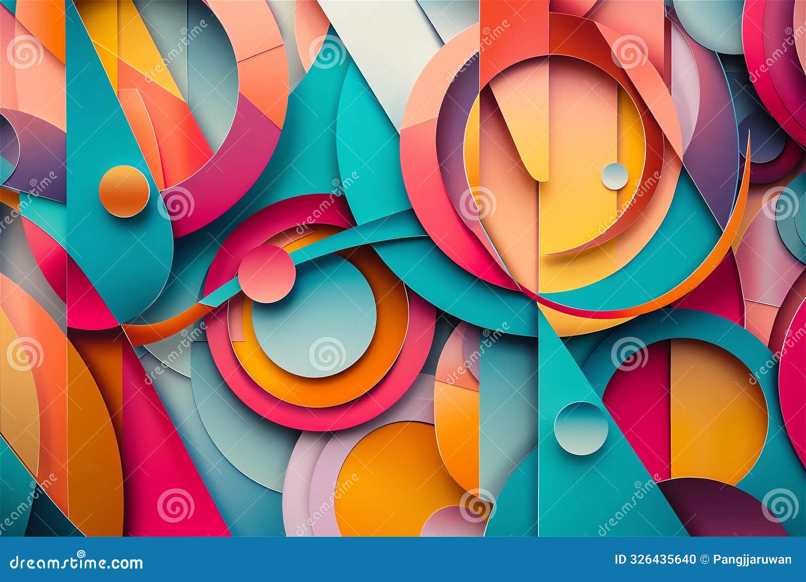 Create a Paper Cut Design Using Interlocking Geometric Shapes and ...