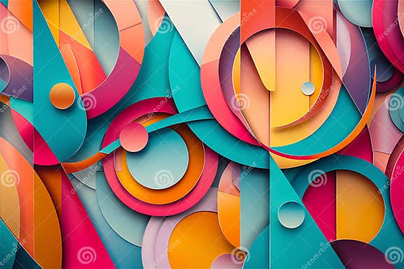 Create a Paper Cut Design Using Interlocking Geometric Shapes and ...