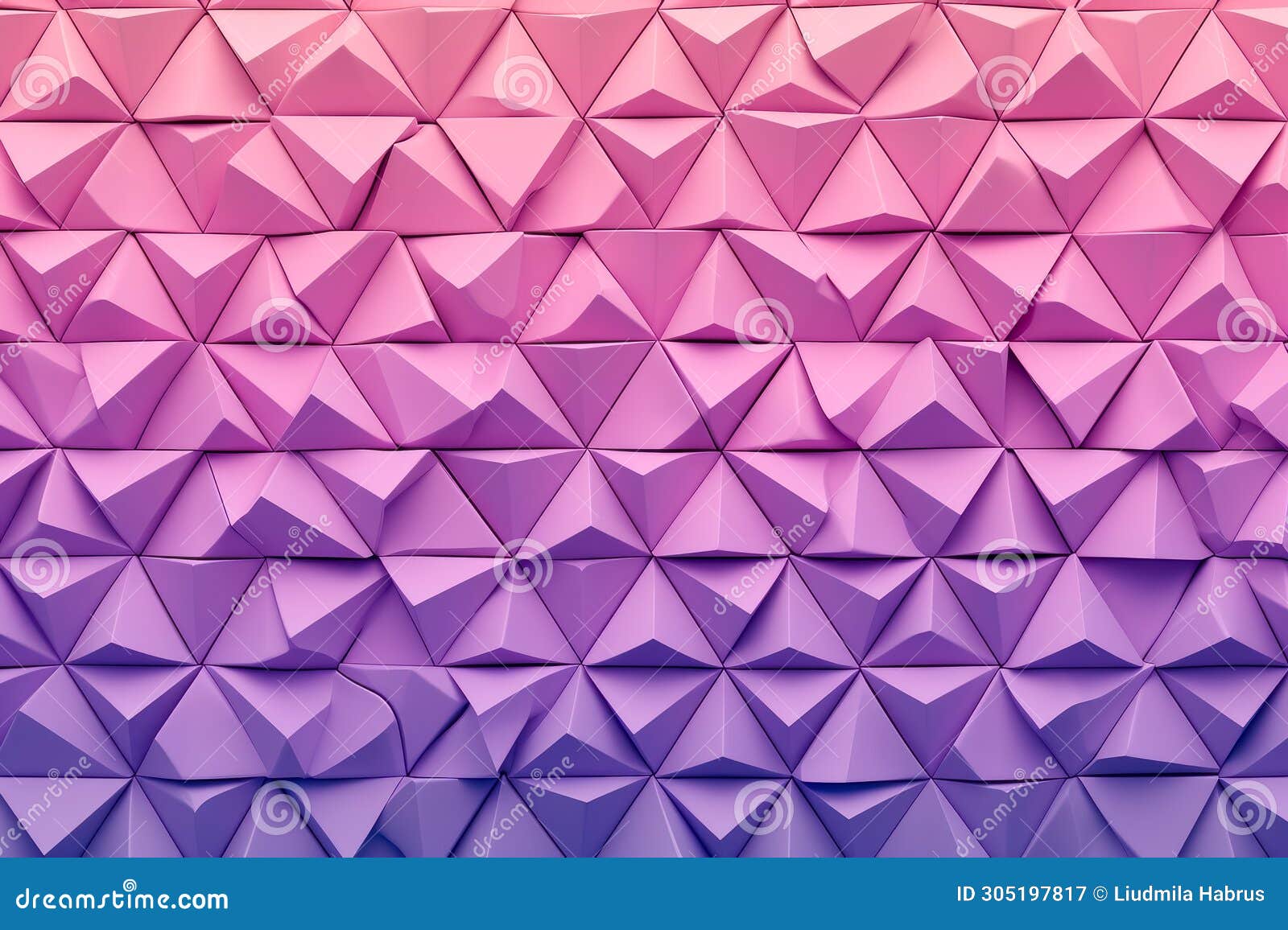 Create a Pattern of Triangles with a Gradient of Purple and Pink Colors ...