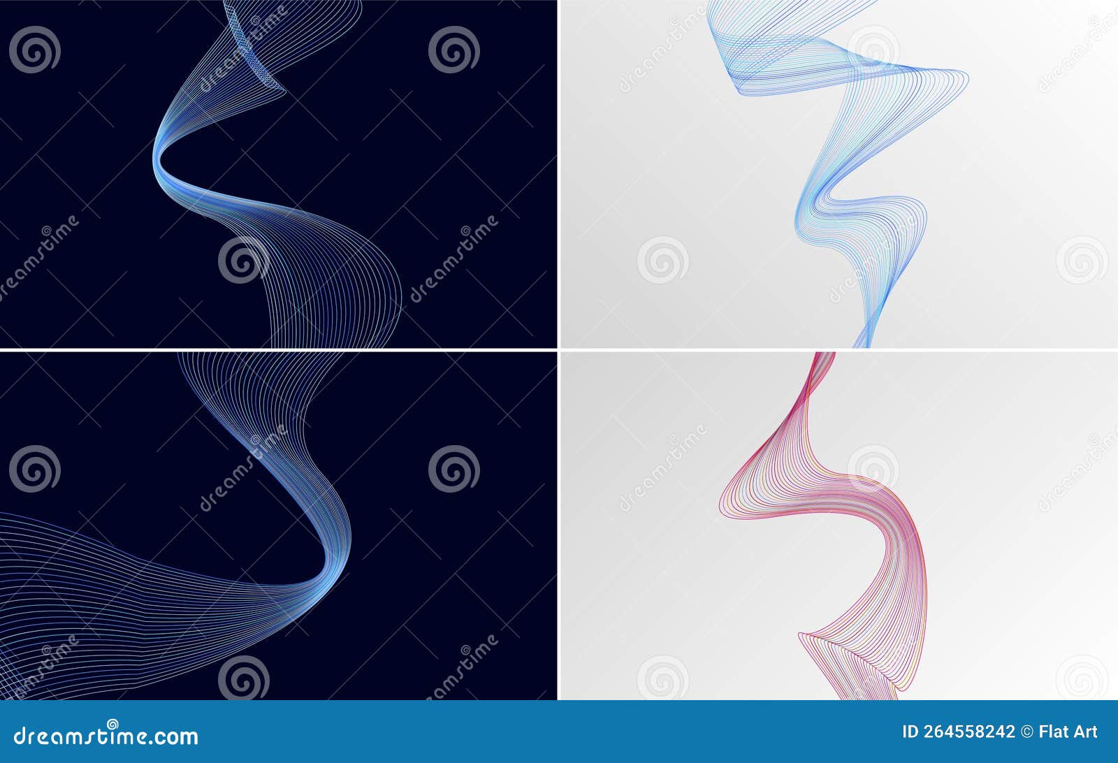 Create a Professional Aesthetic with this Set of 4 Vector Line ...