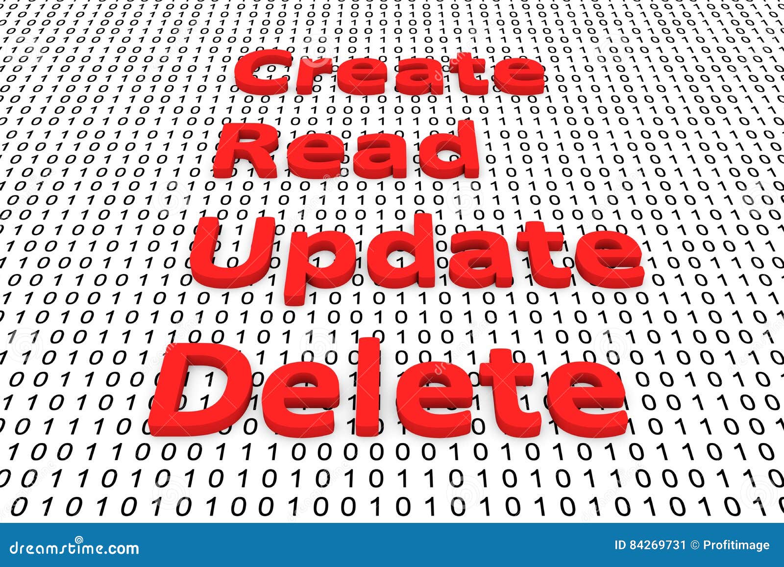 Create read update delete stock illustration. Illustration of storage ...