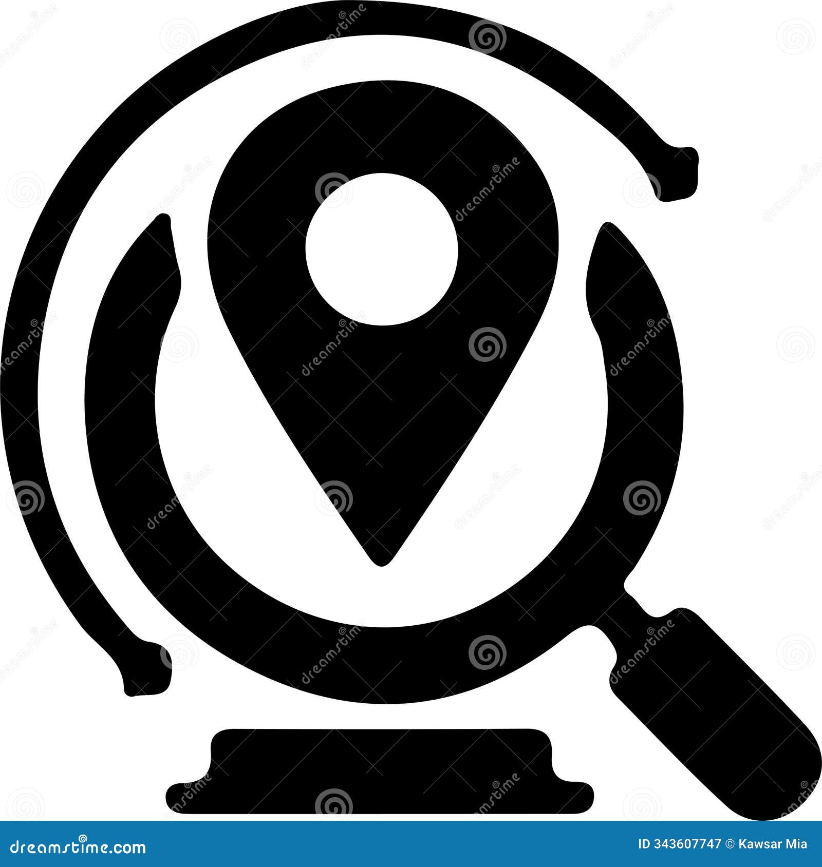 Create a search location stock vector. Illustration of visually - 343607747