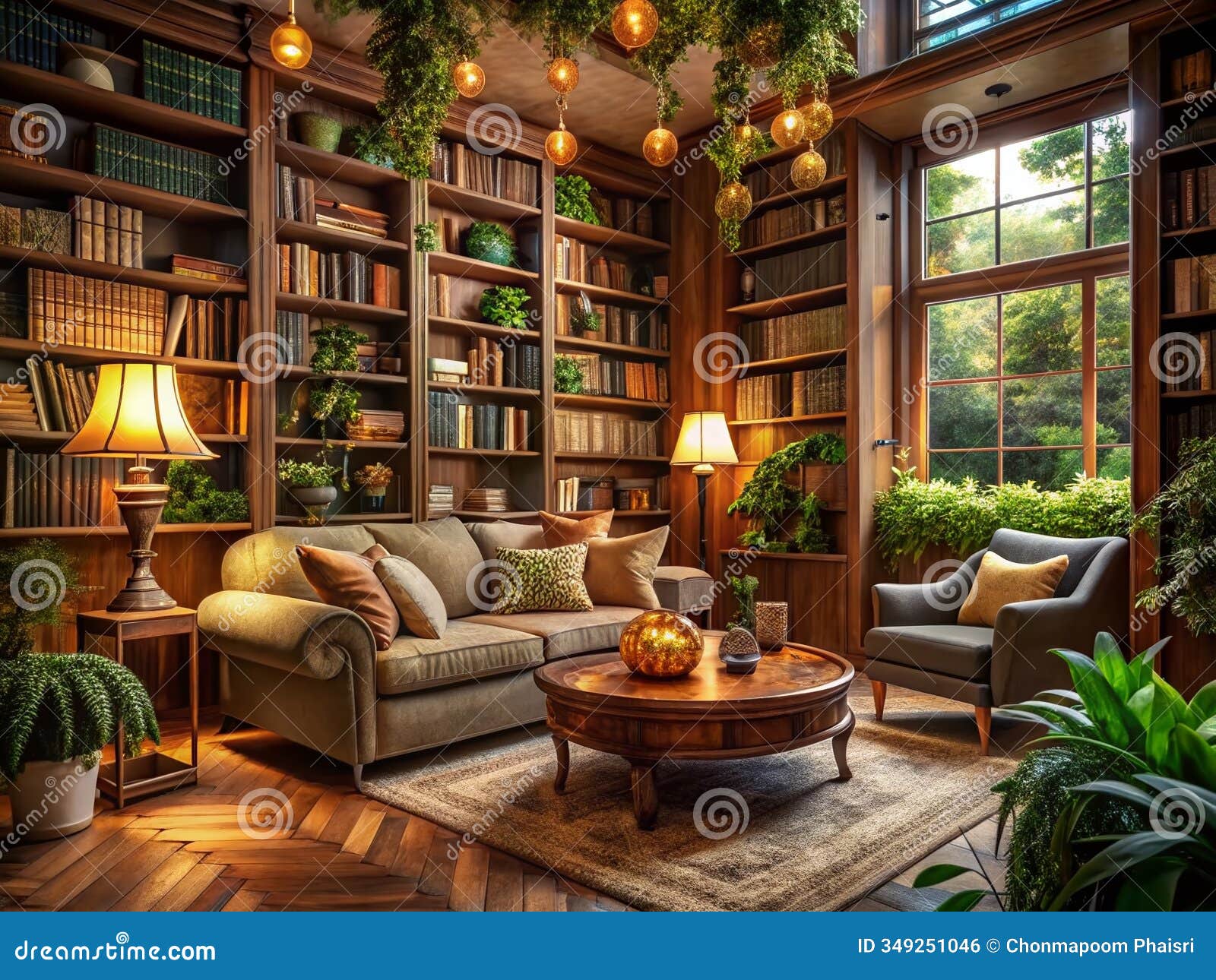 Create a Serene Virtual Meeting Space Relaxing Library Zoom Background ...