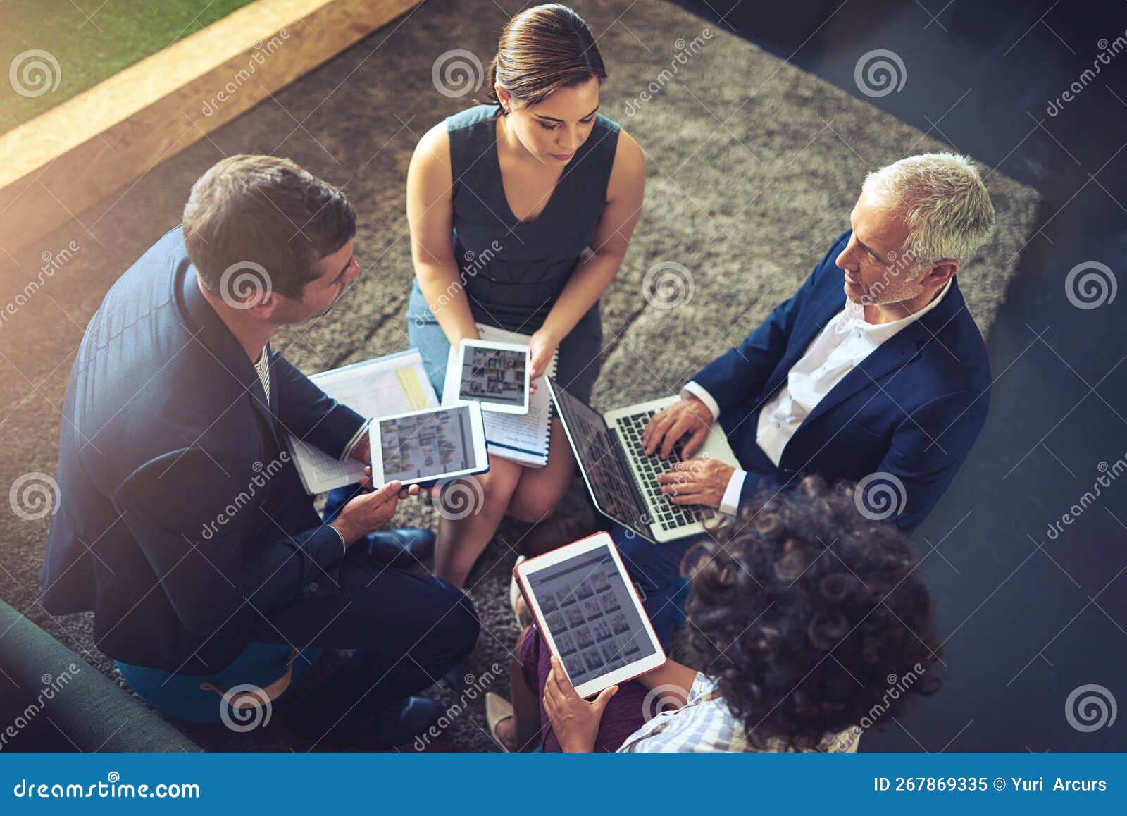 We Create, Share and Provide Solutions through Technology. High Angle ...