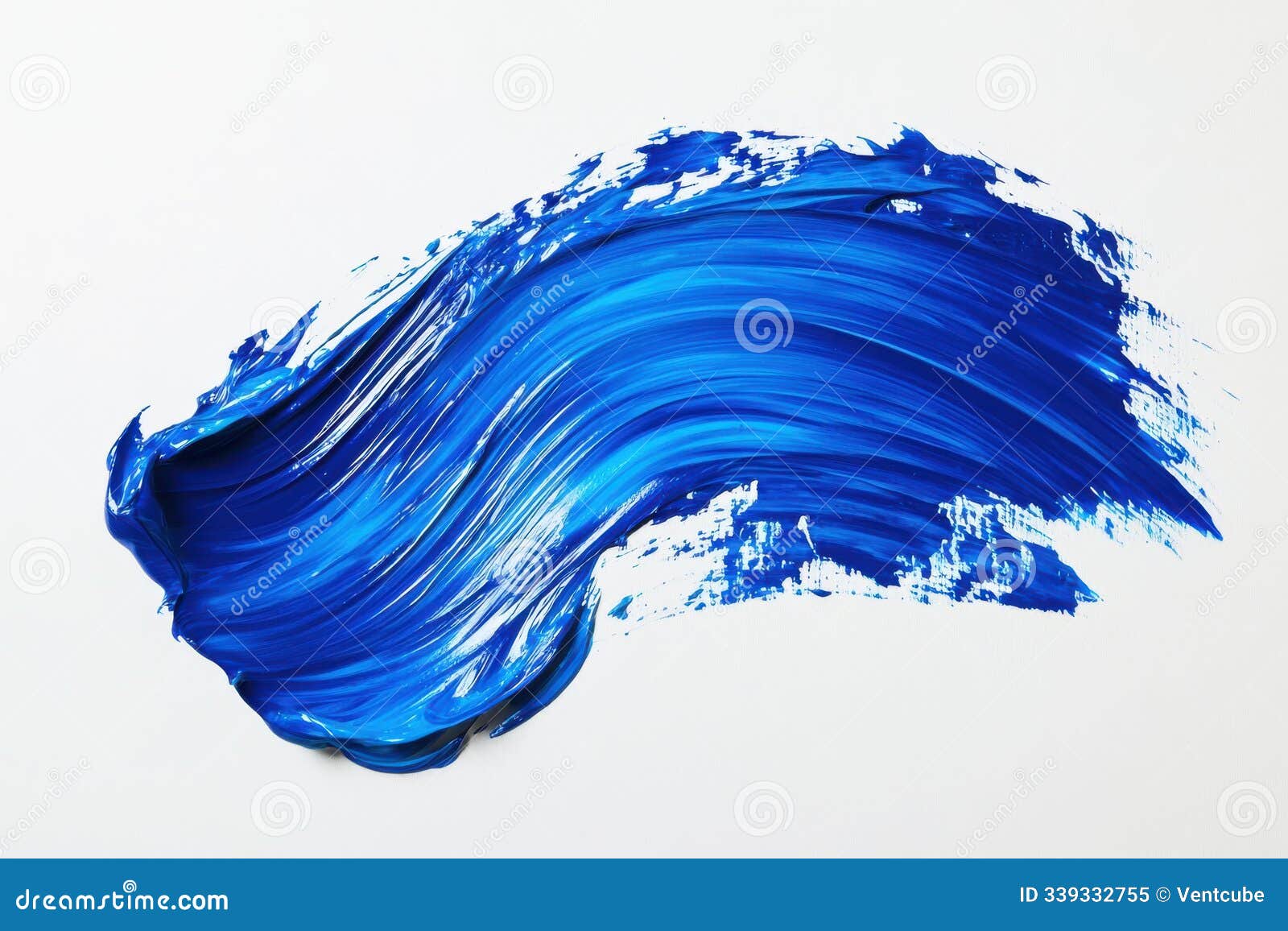 A Simple yet Striking Image of a Broad, Textured Brushstroke in Vibrant ...