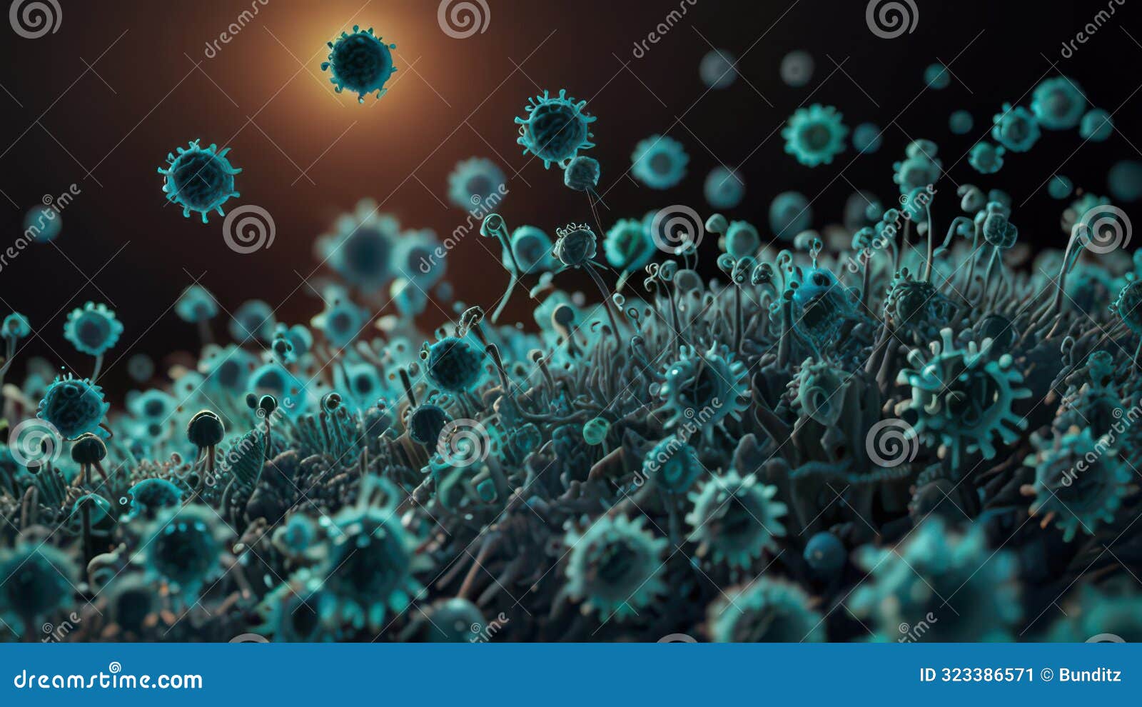 Create a Simulation of a Large Number of Viruses Spreading through the ...