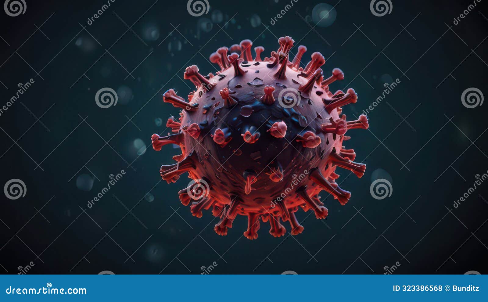 3D Simulation Of Germs And Bacteria In A Scientific Laboratory ...