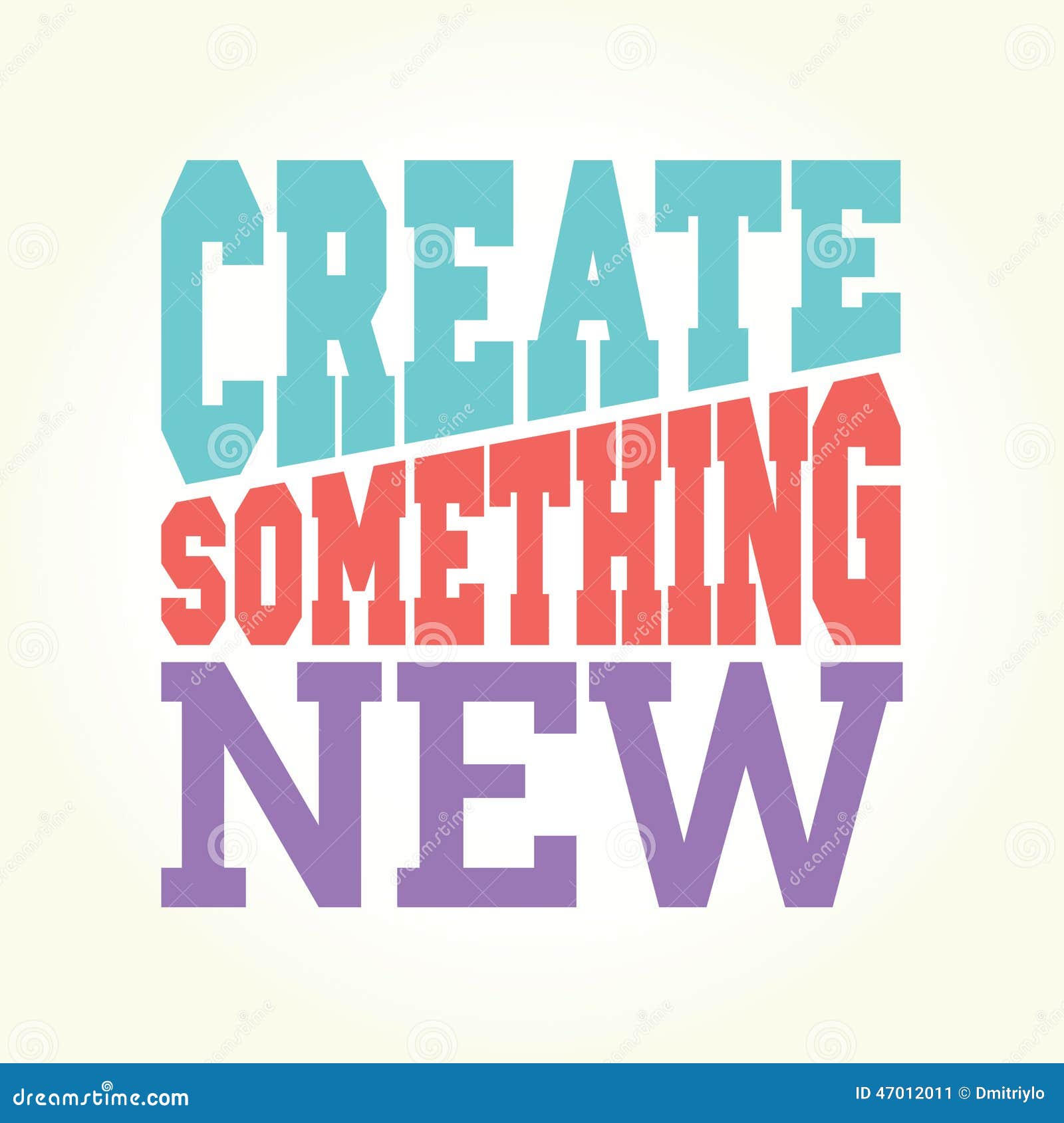 Create something new stock vector. Illustration of postcard - 47012011