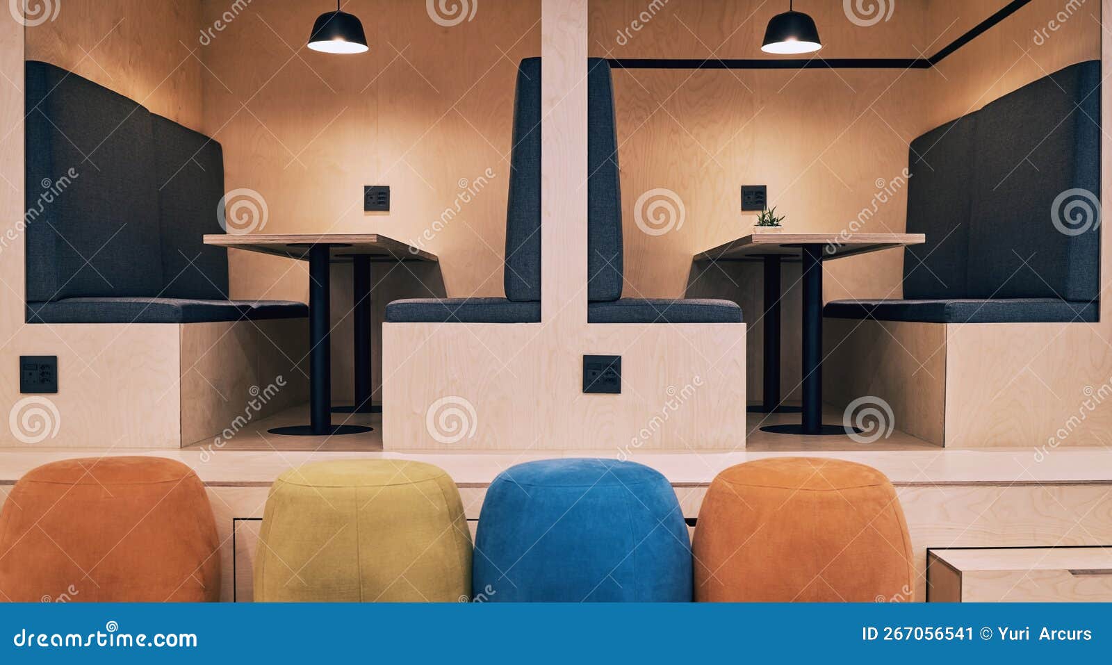 Create a Space You Love Being in. Empty Working Cubicles. Stock Image ...