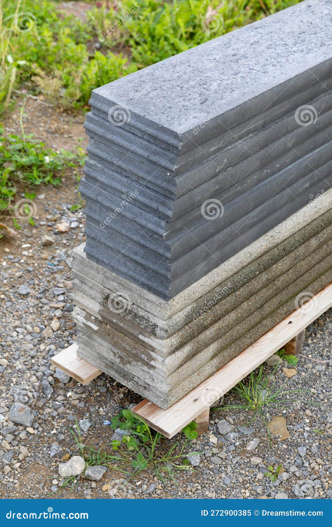 Create Stacks of Curbs for Construction Work Stock Image - Image of ...