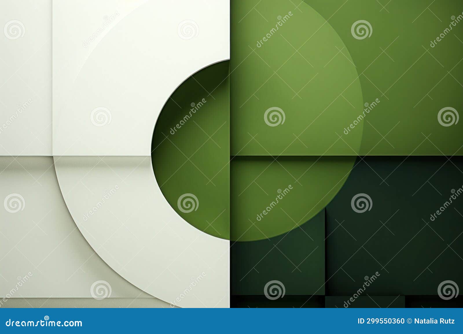 A Straightforward Geometric Image Divided into Two Halves One Half in a ...