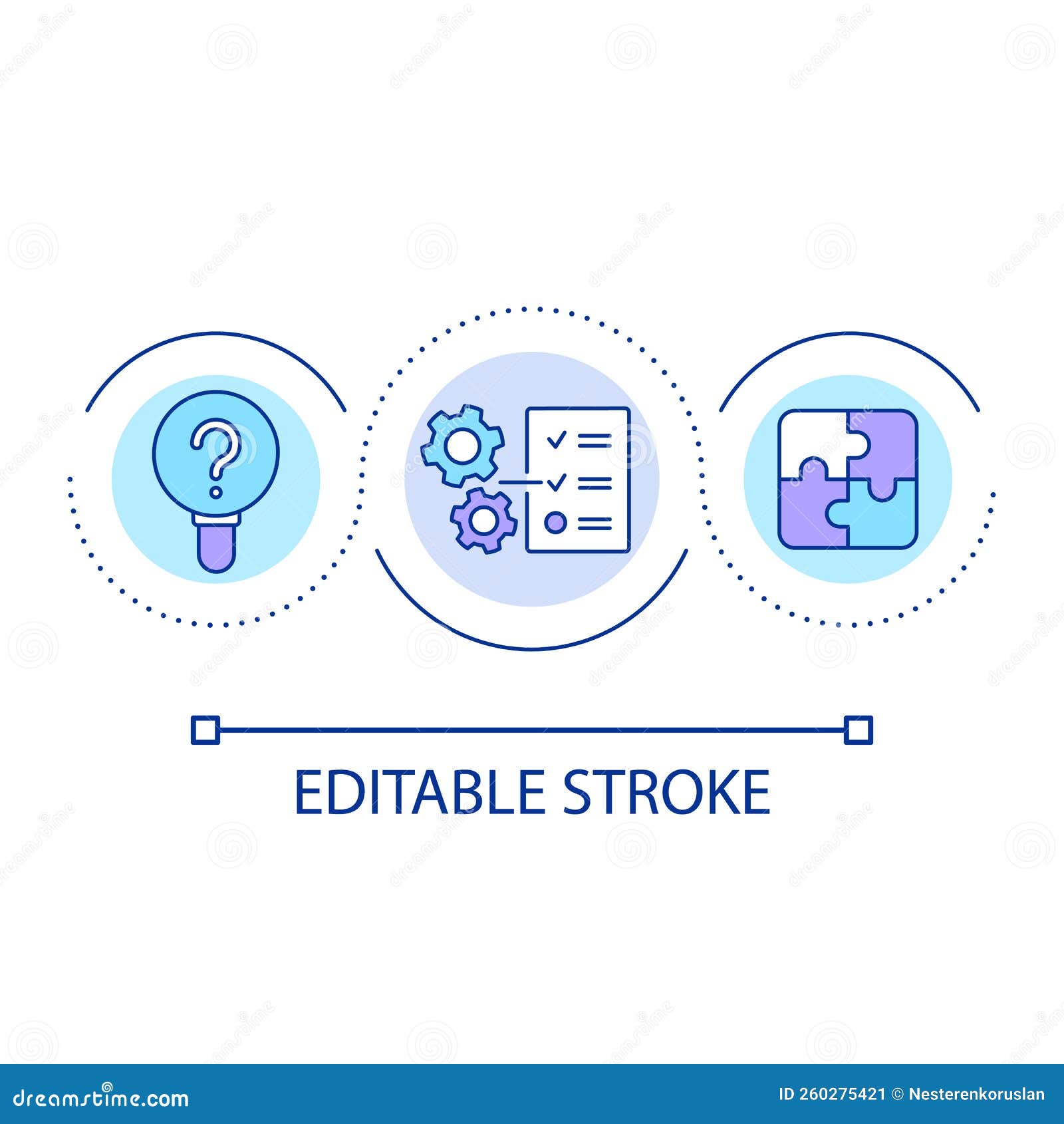 Create Strategy Loop Concept Icon Stock Vector - Illustration of build ...