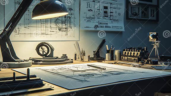 Create a Stunning Blueprint Design in a Professional Workspace Featuring Detailed Drafting Tools ...