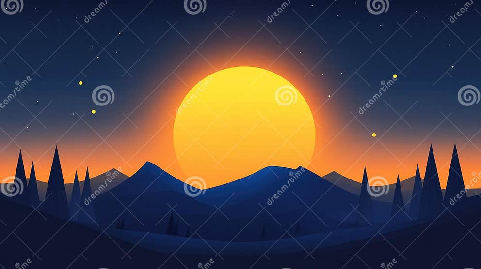 Create Stunning Visuals with this Eclipse Gradient Background, Perfect ...