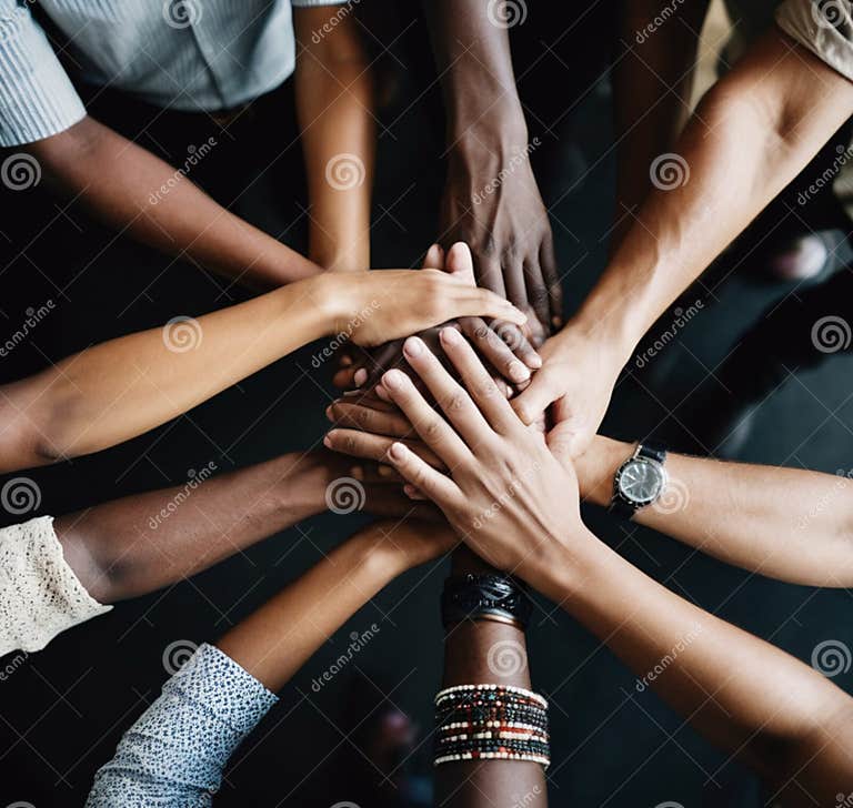 Create a Symbolic Image of Clasped Hands, Representing Unity and ...