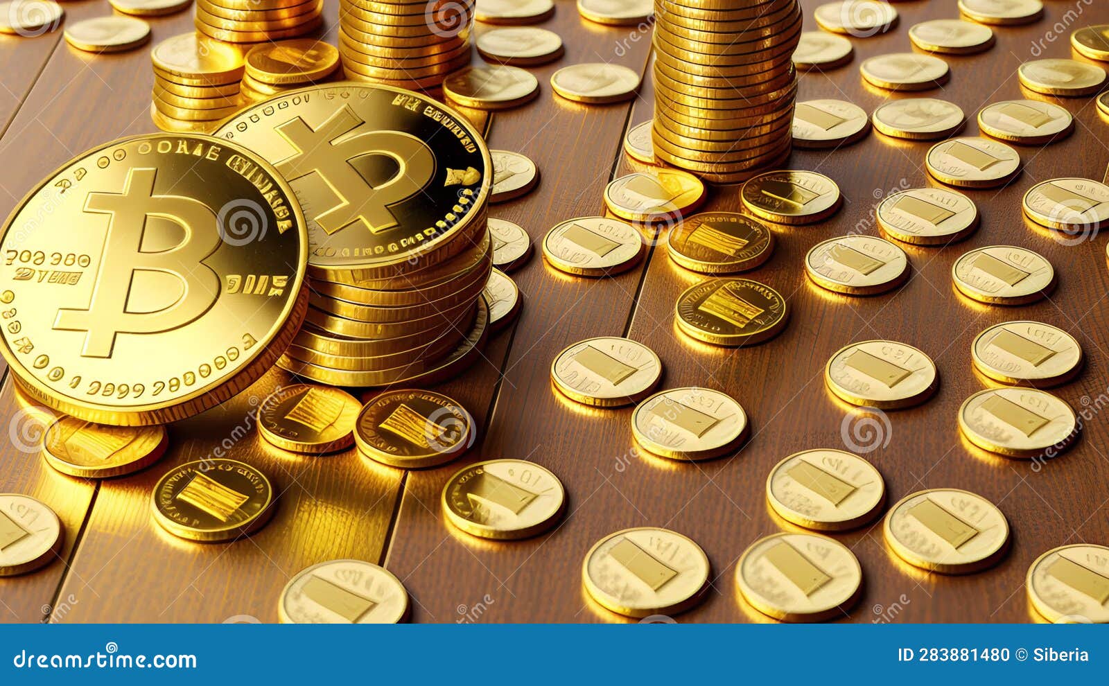 Create Various Types of Gold Coins Using Artificial Intelligence Stock ...