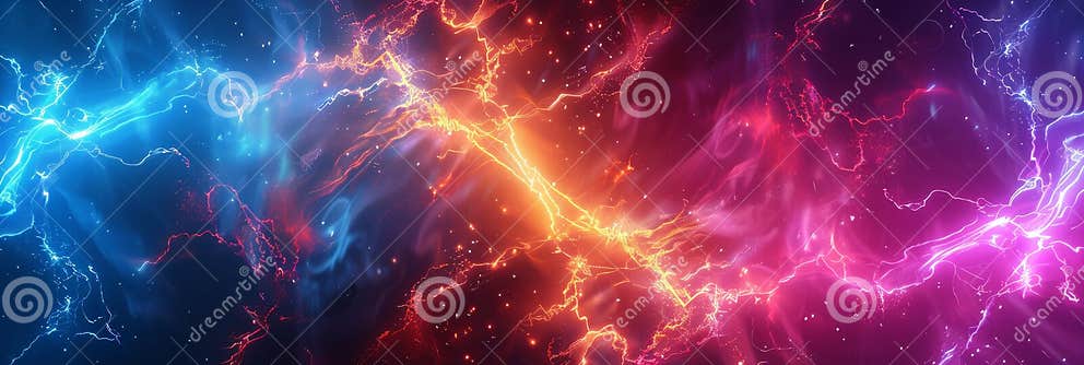 Create a Vibrant Abstract Energy Pulse Using Electric Colors for a ...