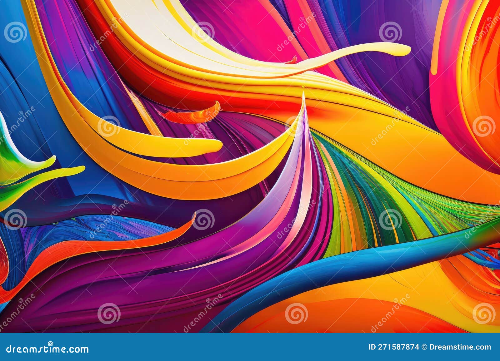 The Colorful Abstract Background, Variety of Colors and Shapes Stock ...