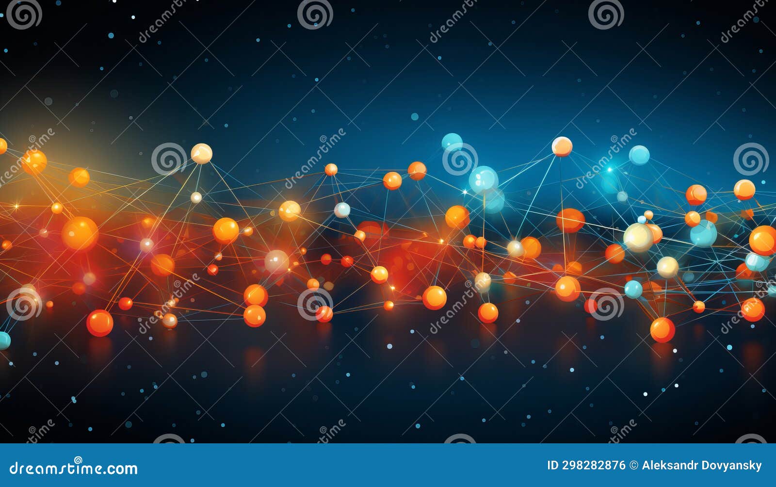 Create a Visually Captivating Illustration Showcasing a Network of ...