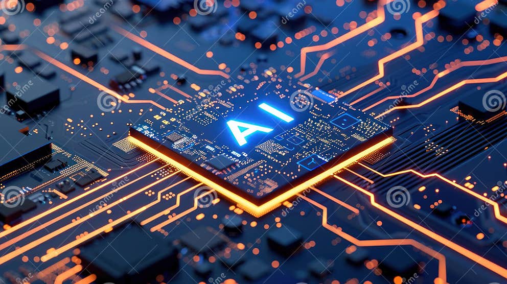 Create a Visually Striking Image of a CPU Designed for AI Technology ...