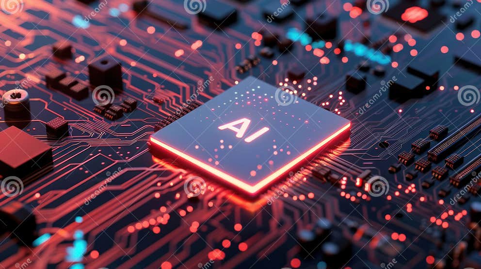 Create a Visually Striking Image of a CPU Designed for AI Technology ...