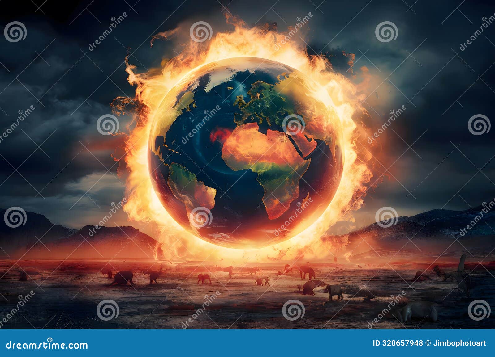 Create A Vivid Visual Representation Of A Dystopian Future Where The ...