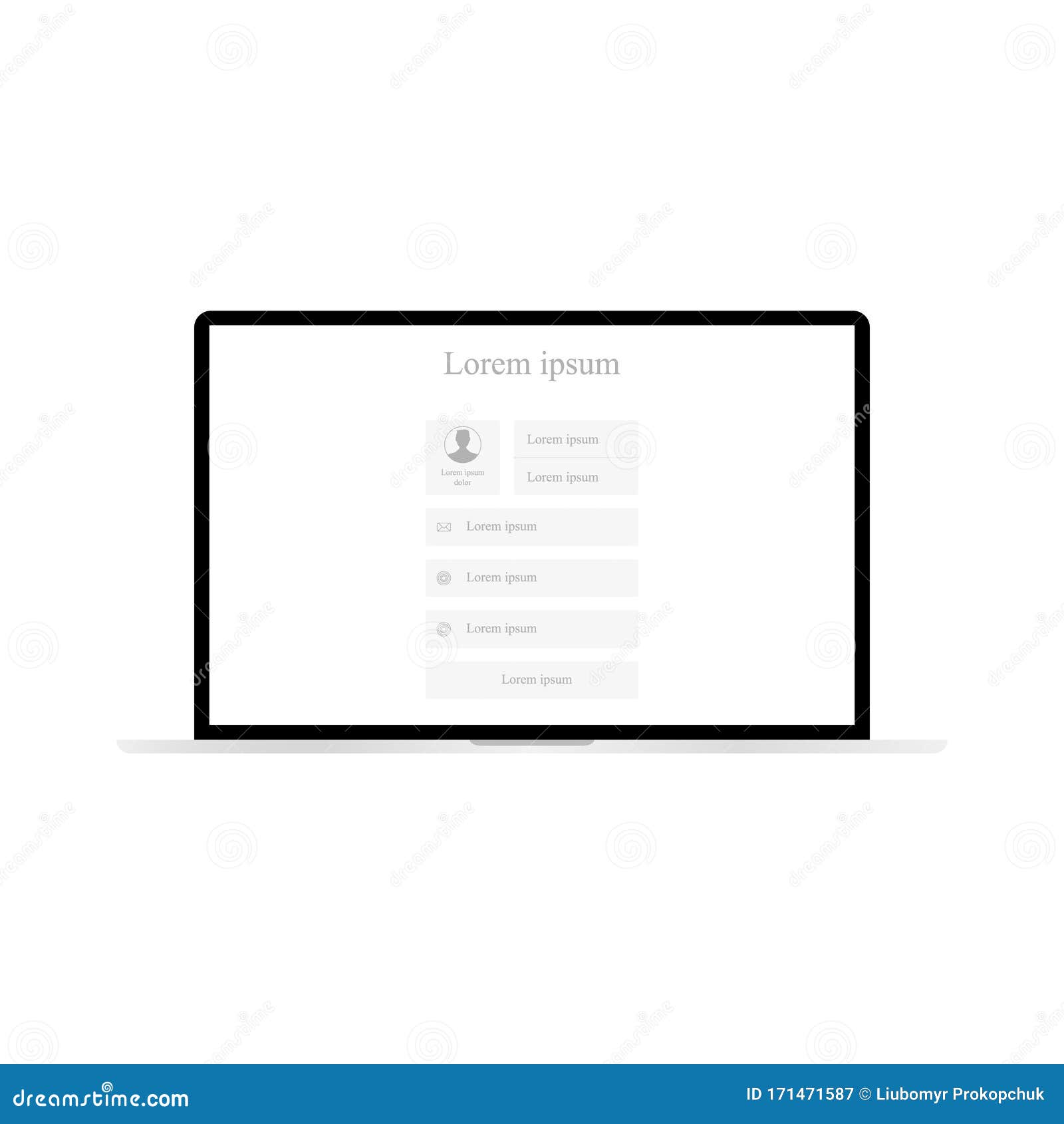 Create Your Account Vector Illustration Stock Vector - Illustration of ...