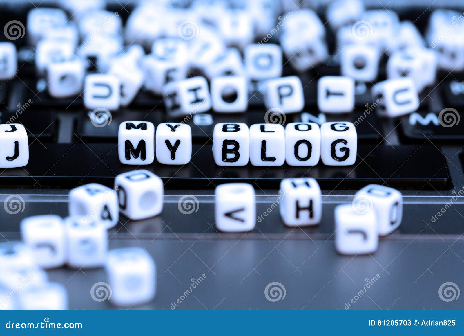 Create Your Blog and Start Writing To Communicate with the World Stock ...