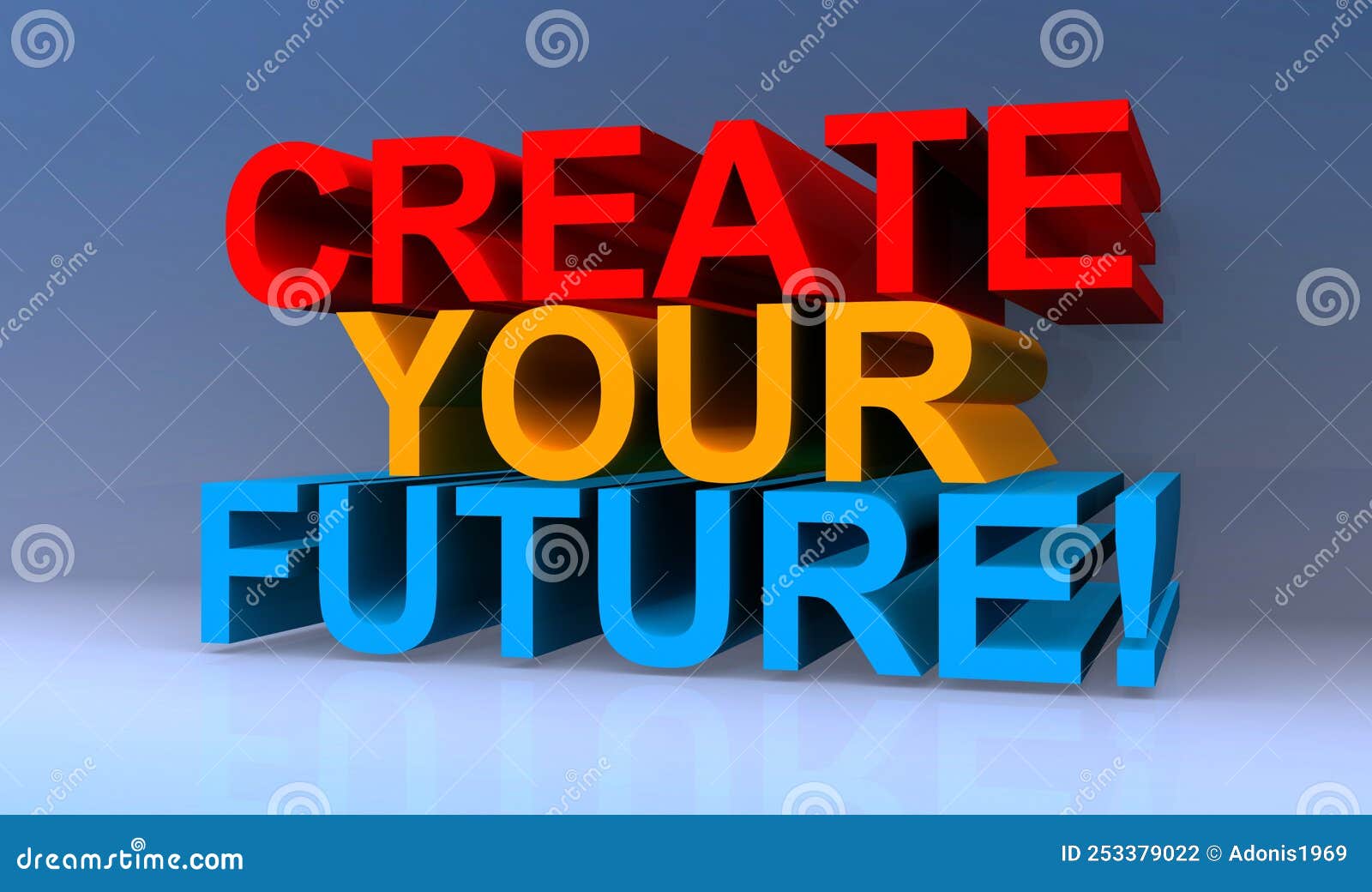 Create Your Future Hand Written Lettering Inscription Cartoon Vector ...