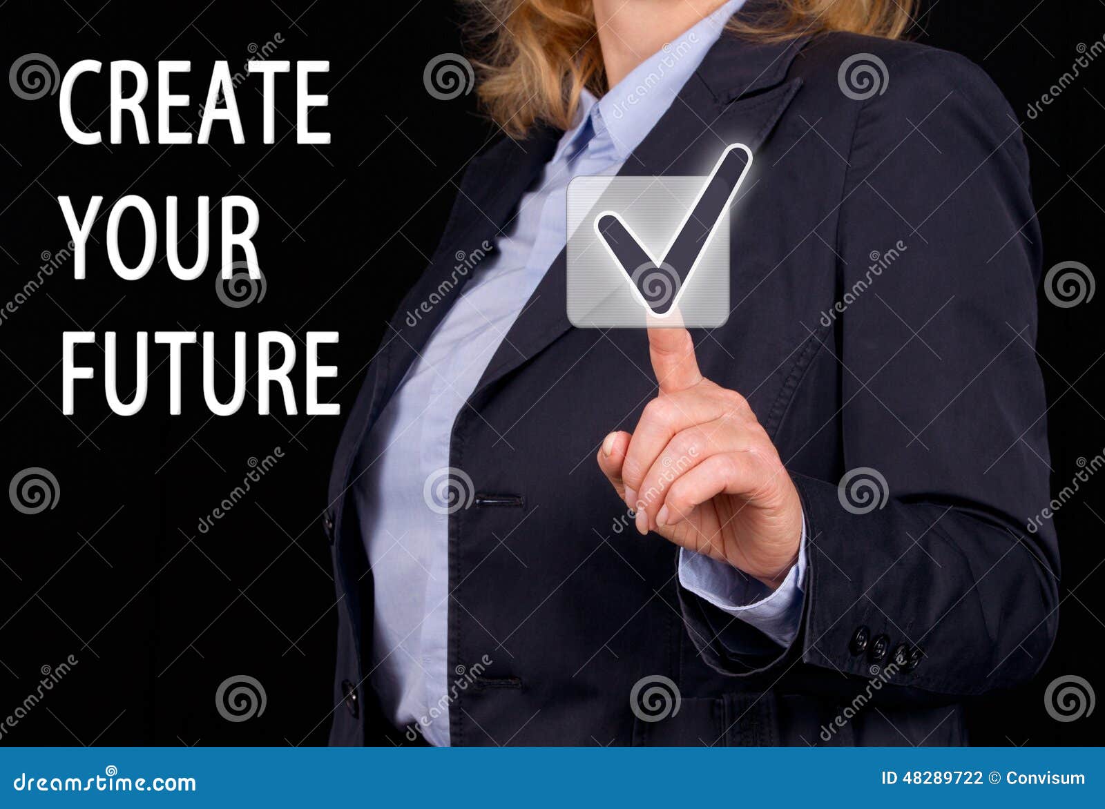 Create your future concept stock photo. Image of touchscreen - 48289722