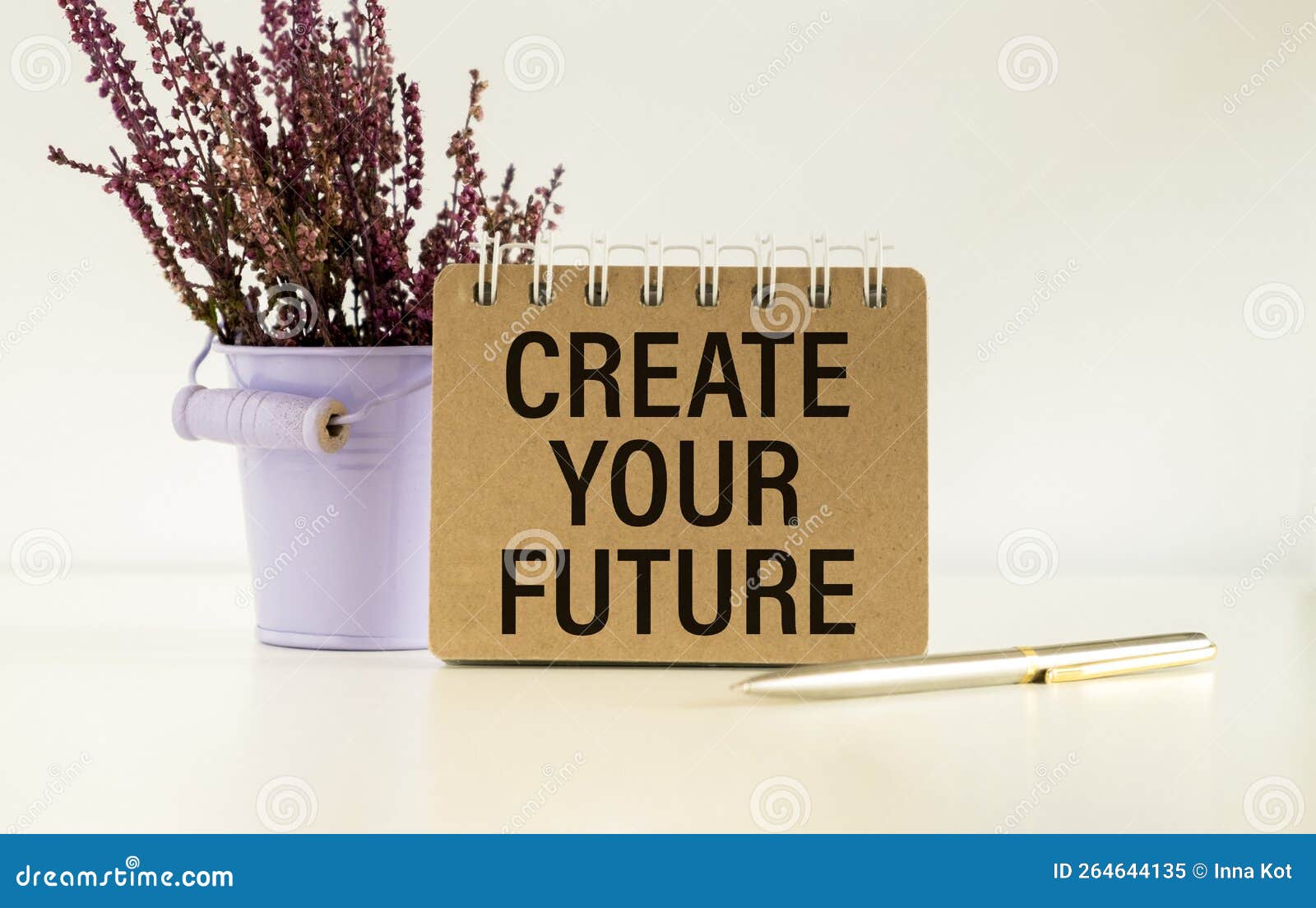 Create Your Future. Handwritten Text. Modern Calligraphy. Black Photo ...