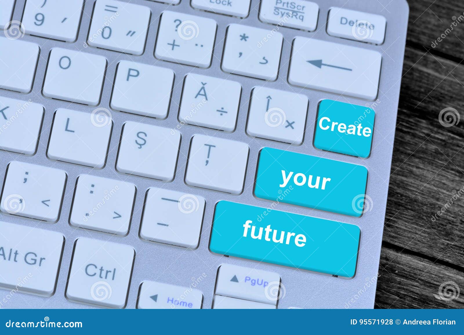 Create Your Future on Keyboard Buttons Stock Photo - Image of ...