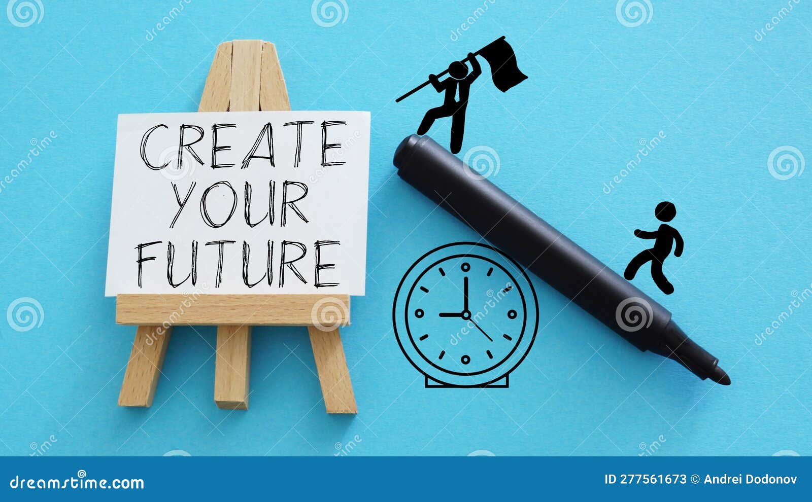 Create Your Future is Shown Using the Text Stock Image - Image of goals ...