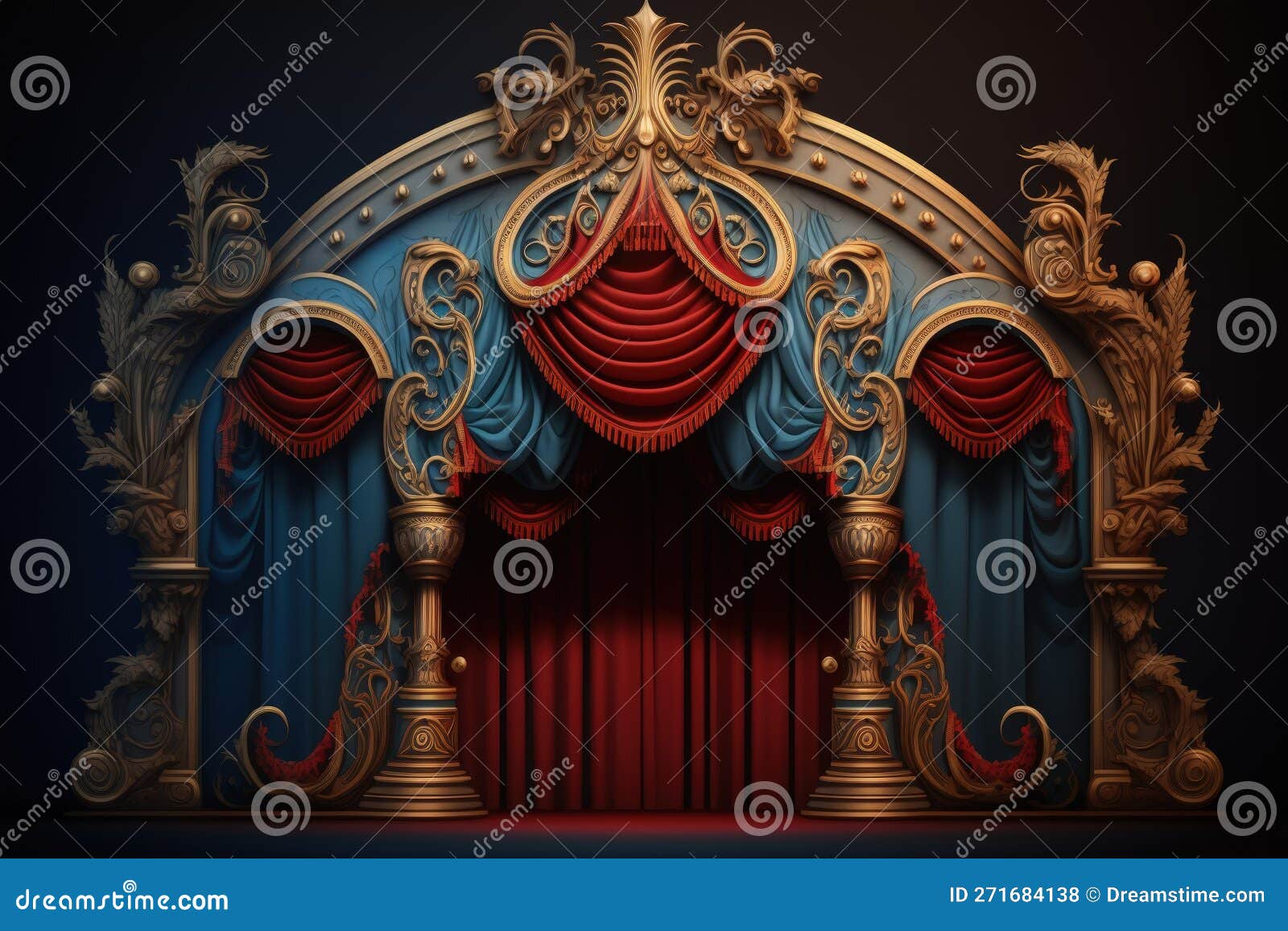Create Your Own Own Backdrop with these Dramatic Red Vintage Theatrical ...