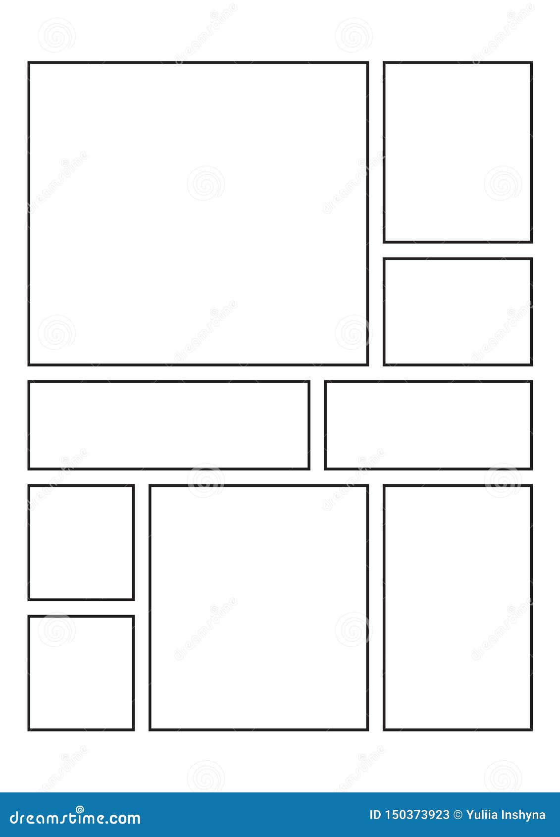 Create Your Own Comics. stock vector. Illustration of board - 150373923