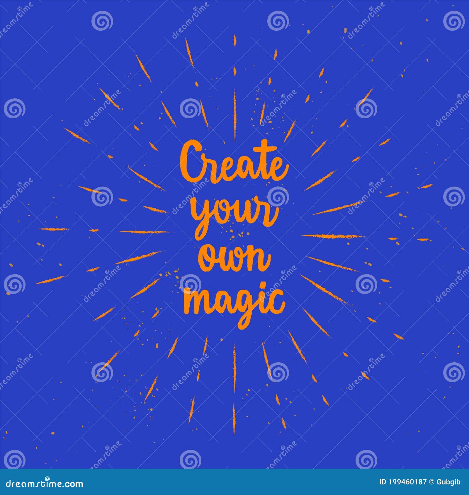 Create Your Own Magic Hand Lettering with Sunburst Lines Stock Vector ...