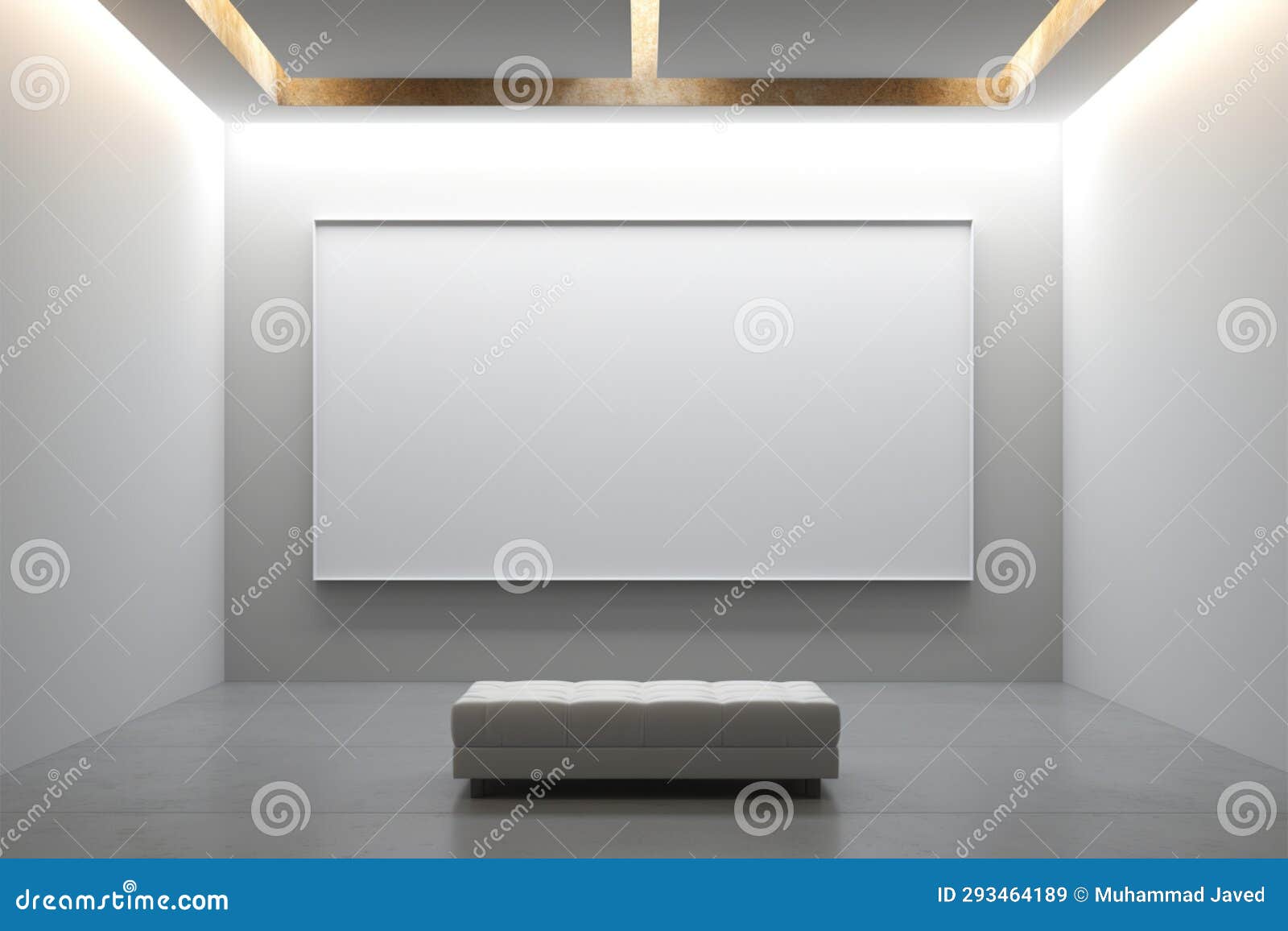 Create Your Vision Minimalist Art Gallery with an Empty White Wall ...