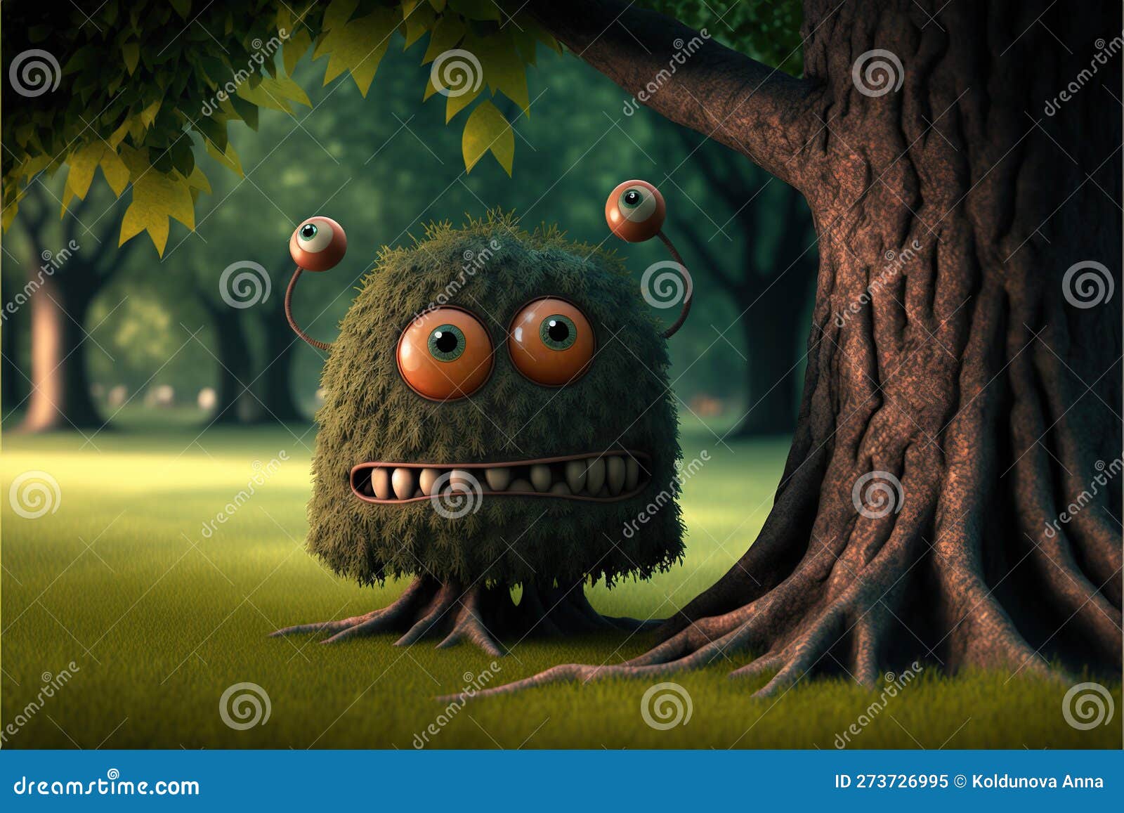 Forest Monster Stock Image | CartoonDealer.com #32431003