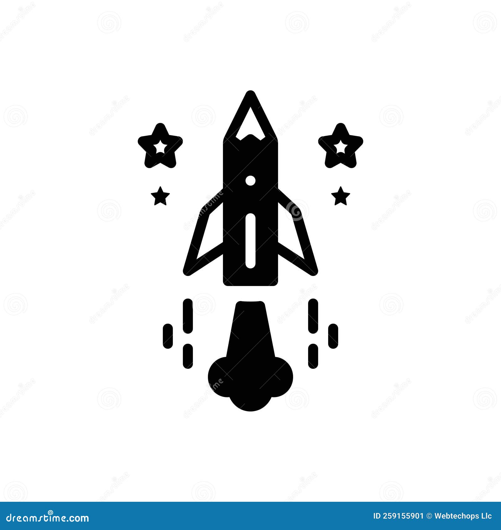 Black Solid Icon for Creates, Initiate and Invent Stock Vector ...