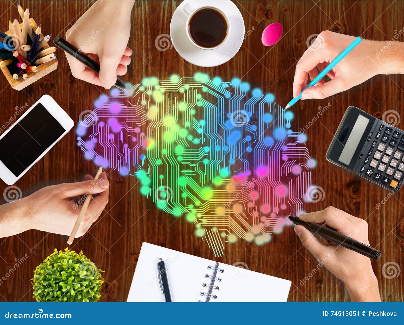 Creatief Het Denken Concept Stock Afbeelding - Image of mensen ...