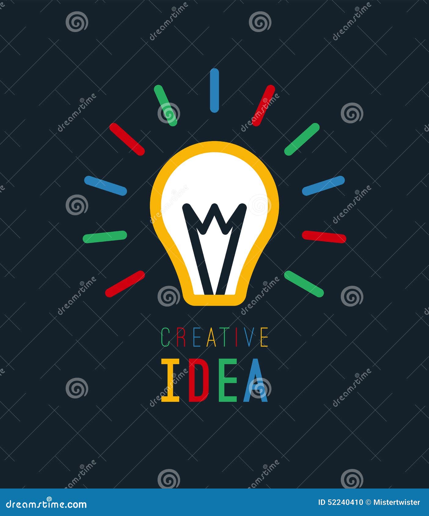 Creatief Idee Met Bolvorm Veronderstel Concept Vector Illustratie ...