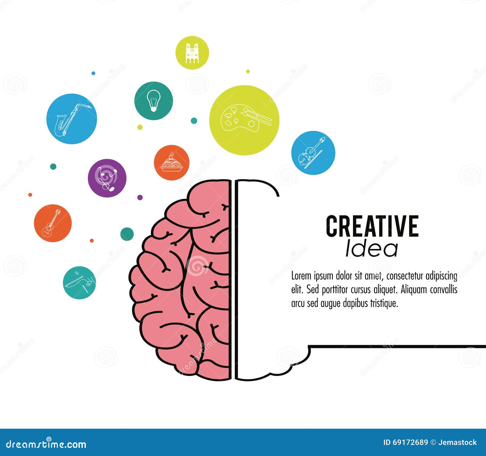 Creatief Mening En Ideepictogramontwerp, Vectorillustratie Vector ...