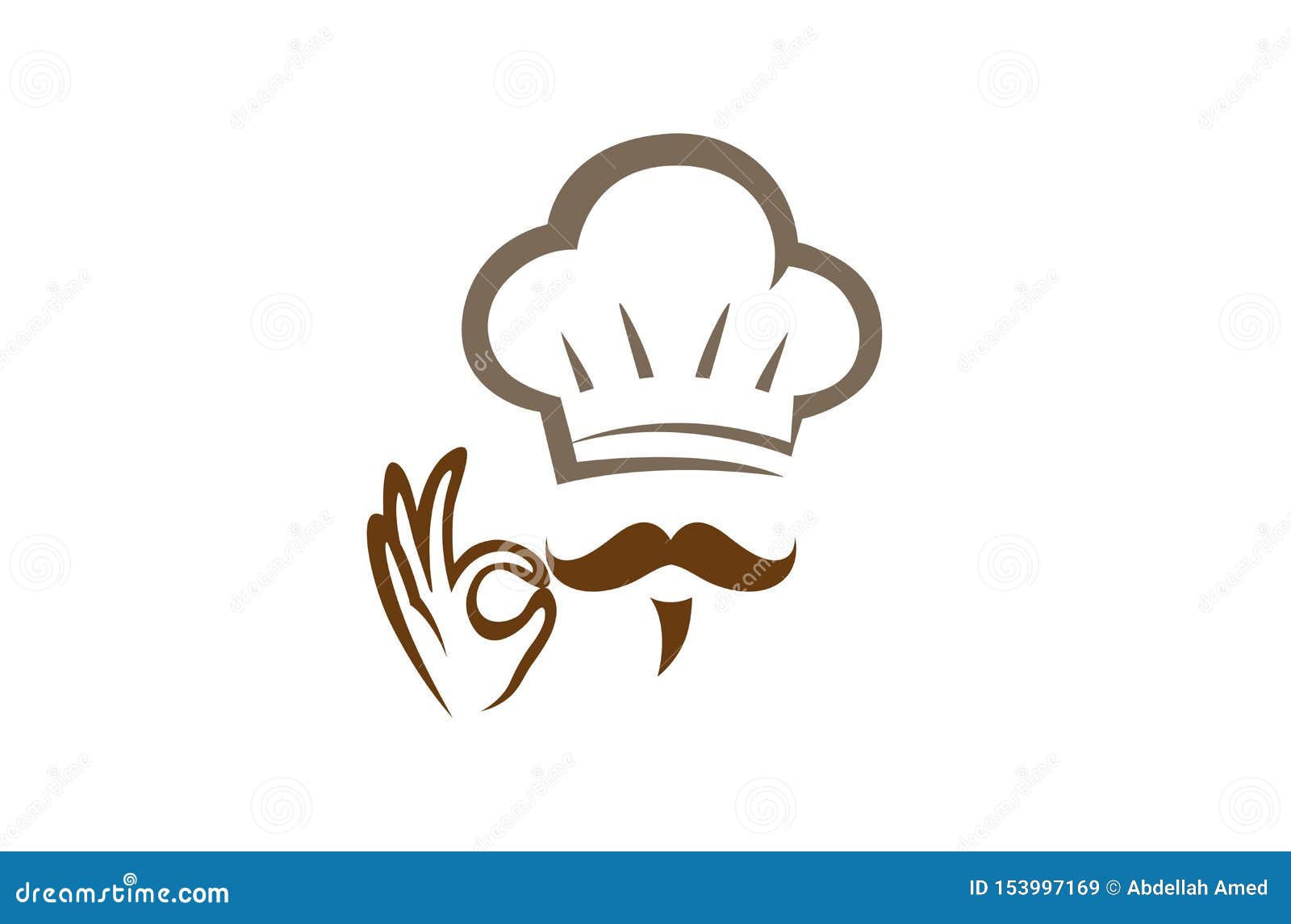 Creatieve Chef-kok Hand Sign Logo Design Vector Symbol Illustration ...