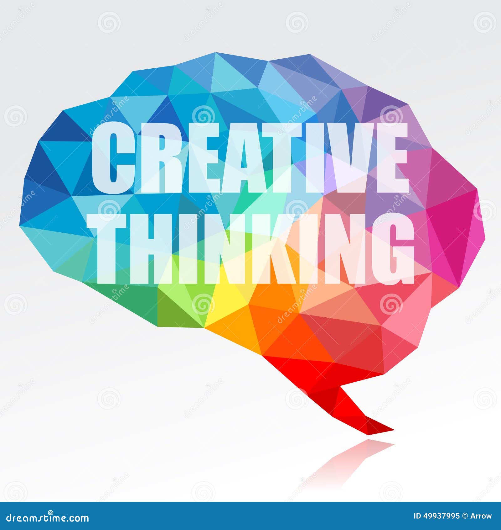 Creatieve Het Denken Hersenen Stock Illustratie - Illustration of ...