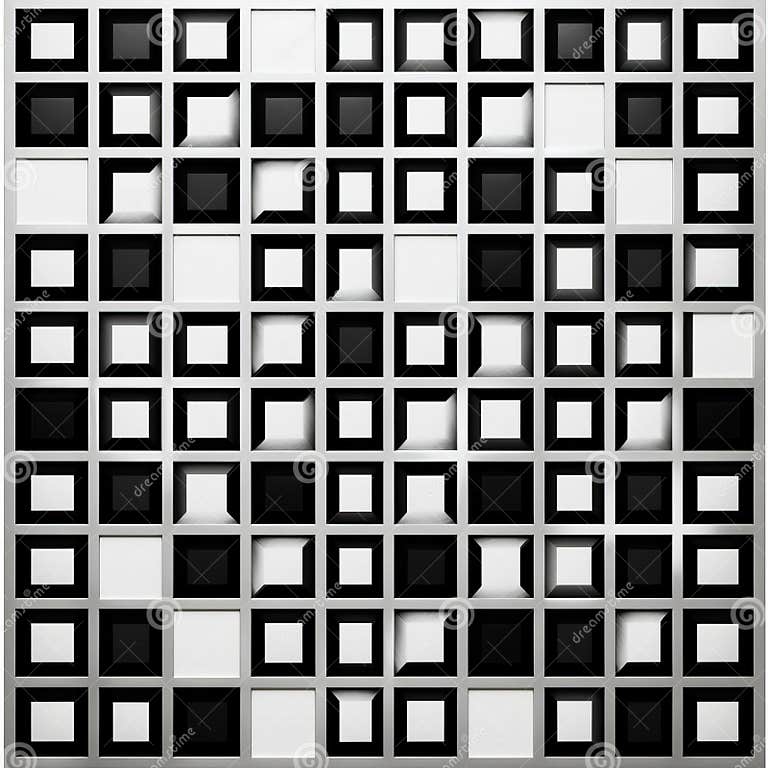 Creating Alternating Black and White Grid Damask Patterns Easily Stock ...