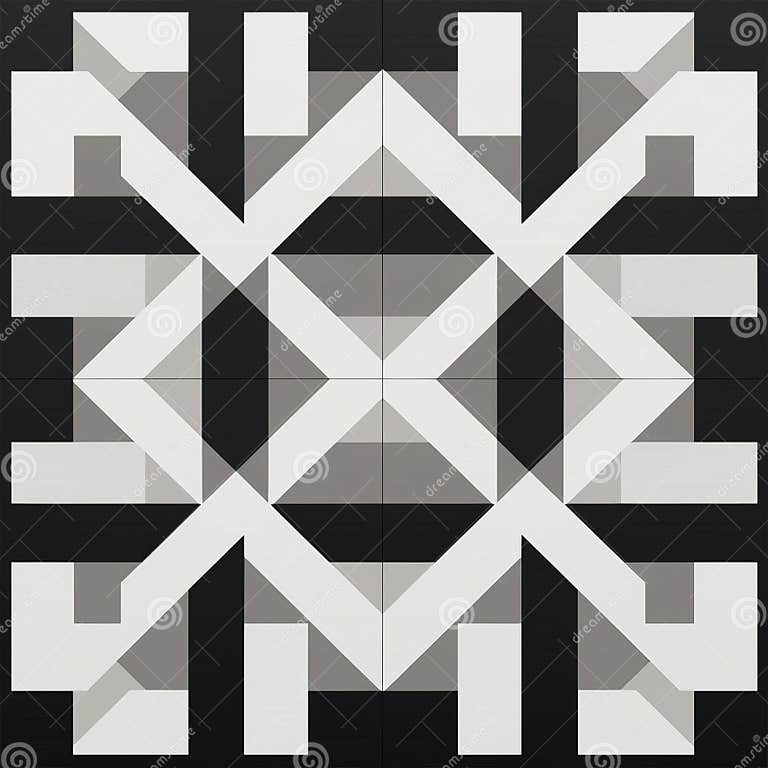 Creating Alternating Black and White Twill Weave Patterns Grids Stock ...